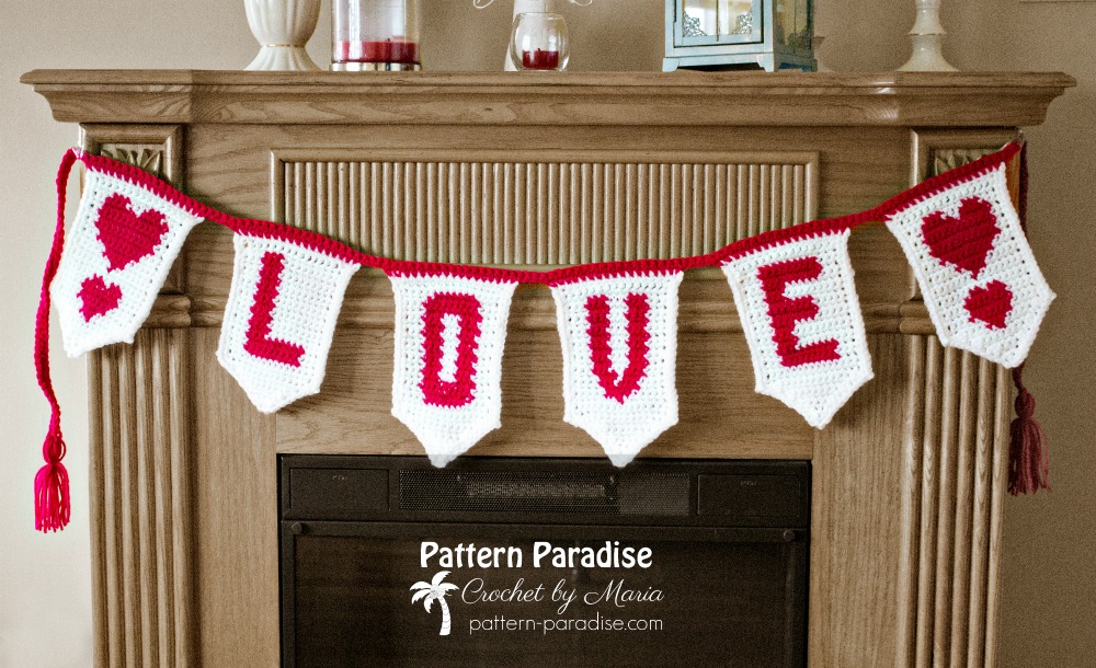 Free Crochet Pattern: Love Banner | Pattern Paradise